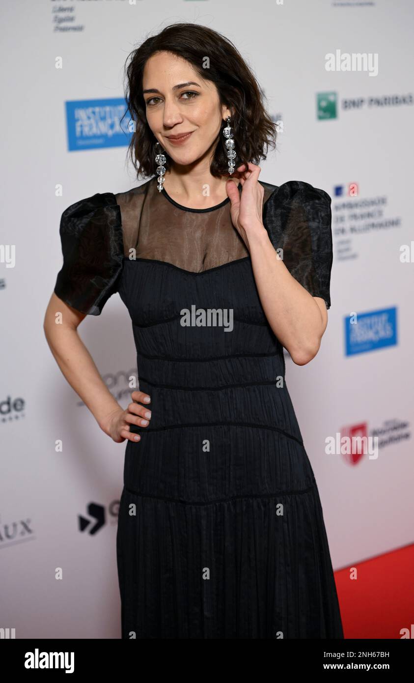 Berlin, Germany. 20th Feb, 2023. Actress Sahra Amir Ebrahimi comes to ...