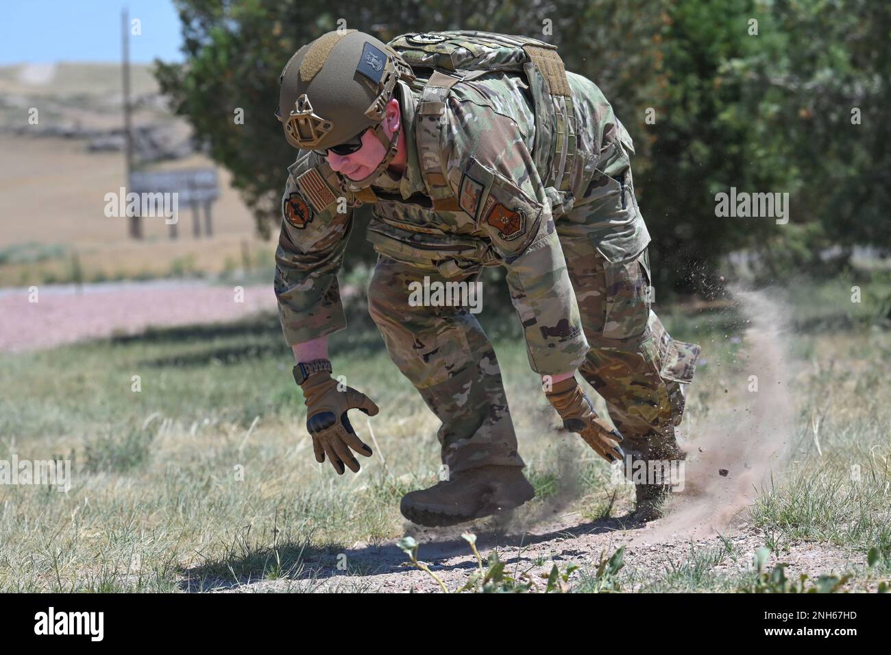 Senior Master Sgt. Andrew Hallead, senior enlisted leader of the 890th Missile Security Forces ...
