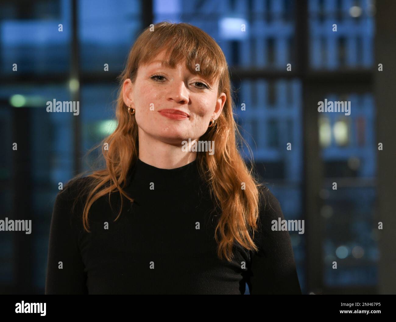 Berlin, Germany. 20th Feb, 2023. Actress Janina Stopper comes to the ...
