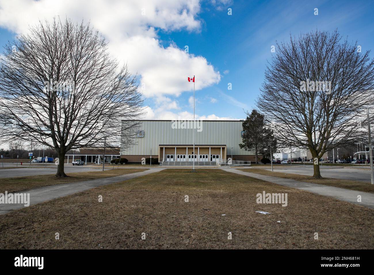 Feb 20 2023, Brantford Ontario Canada. Hamilton Bulldogs of the OHL ... Feb 20 2023, Brantford Ontario Canada. Hamilton Bulldogs of the OHL ...