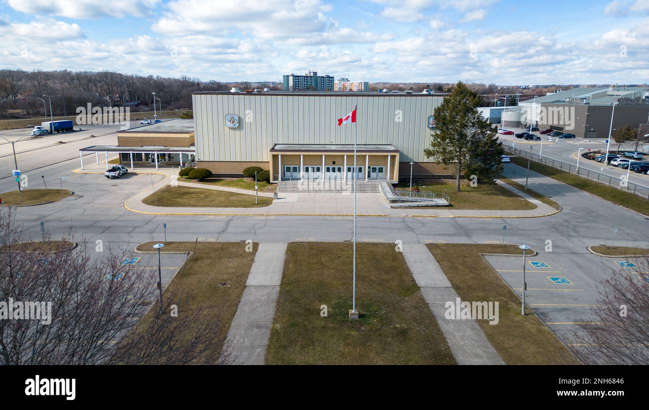 Feb 20 2023, Brantford Ontario Canada. Hamilton Bulldogs of the OHL ... Feb 20 2023, Brantford Ontario Canada. Hamilton Bulldogs of the OHL ...