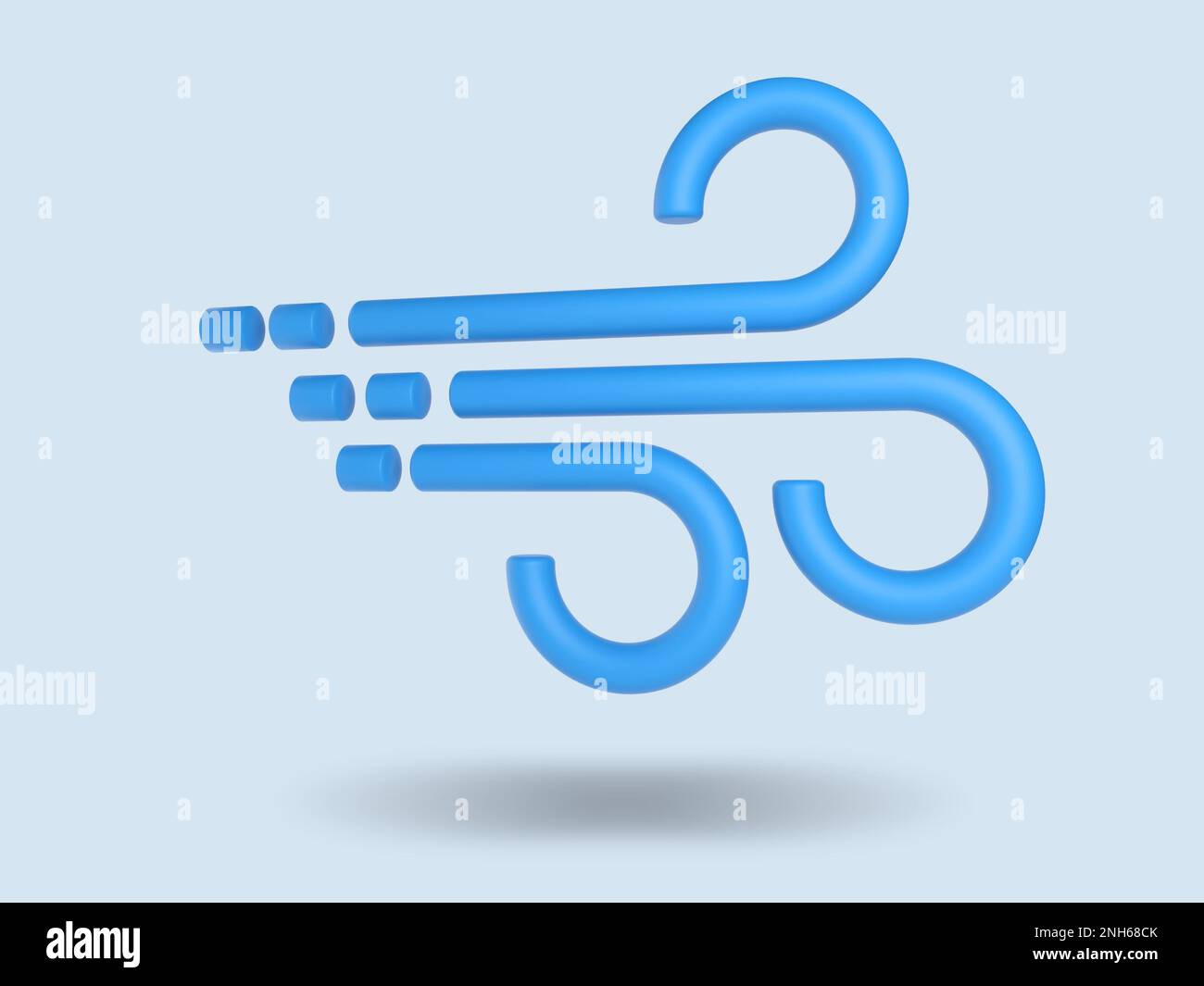 Windy 3D Weather icon. 3D render illustration Stock Photo - Alamy