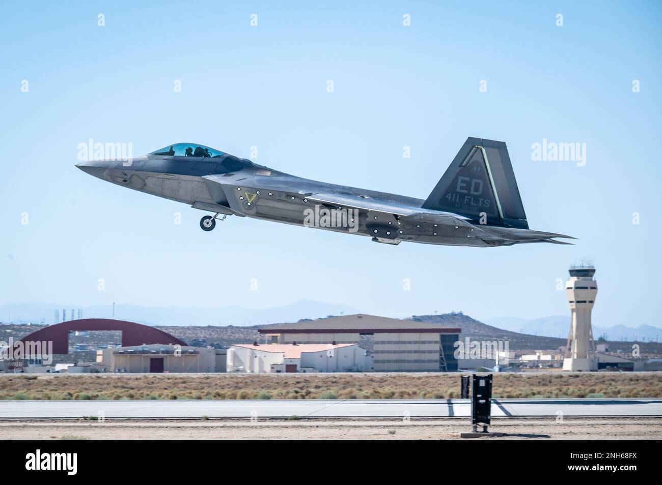 An F-22 Raptor from the 411th Flight Test Squadron, 412th Test Wing ...