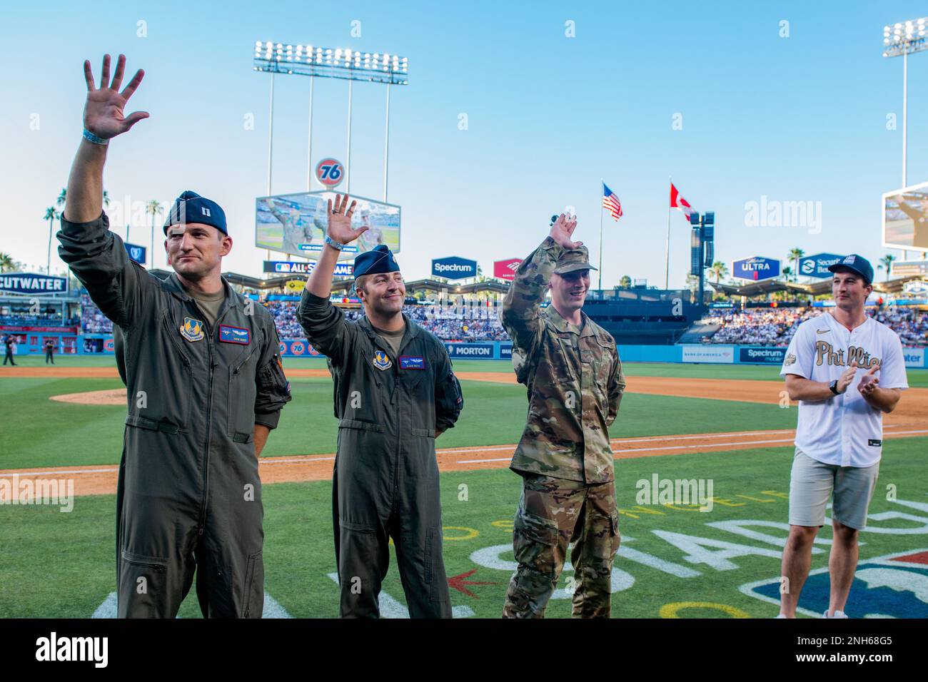 The 412th Test Wing’s Capt. Joshua Rivey, Lt. Col. Michael Fritts and ...