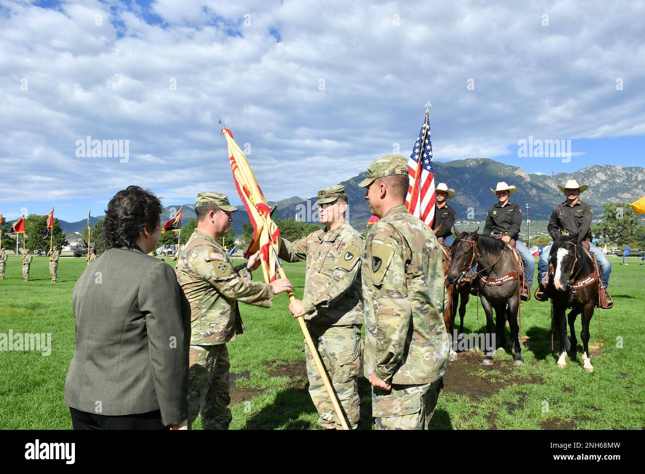 FORT CARSON, Colo. — Brenda Lee McCullough, left, director, U.S. Army ...