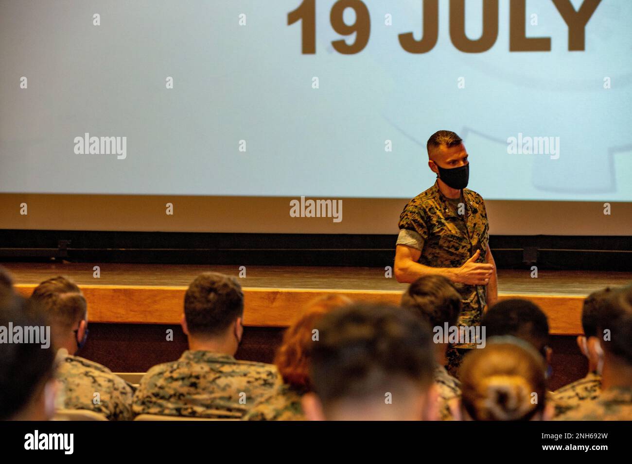 U.S. Marine Corps Lt. Col. Joseph Petkus, commanding officer of 1st ...