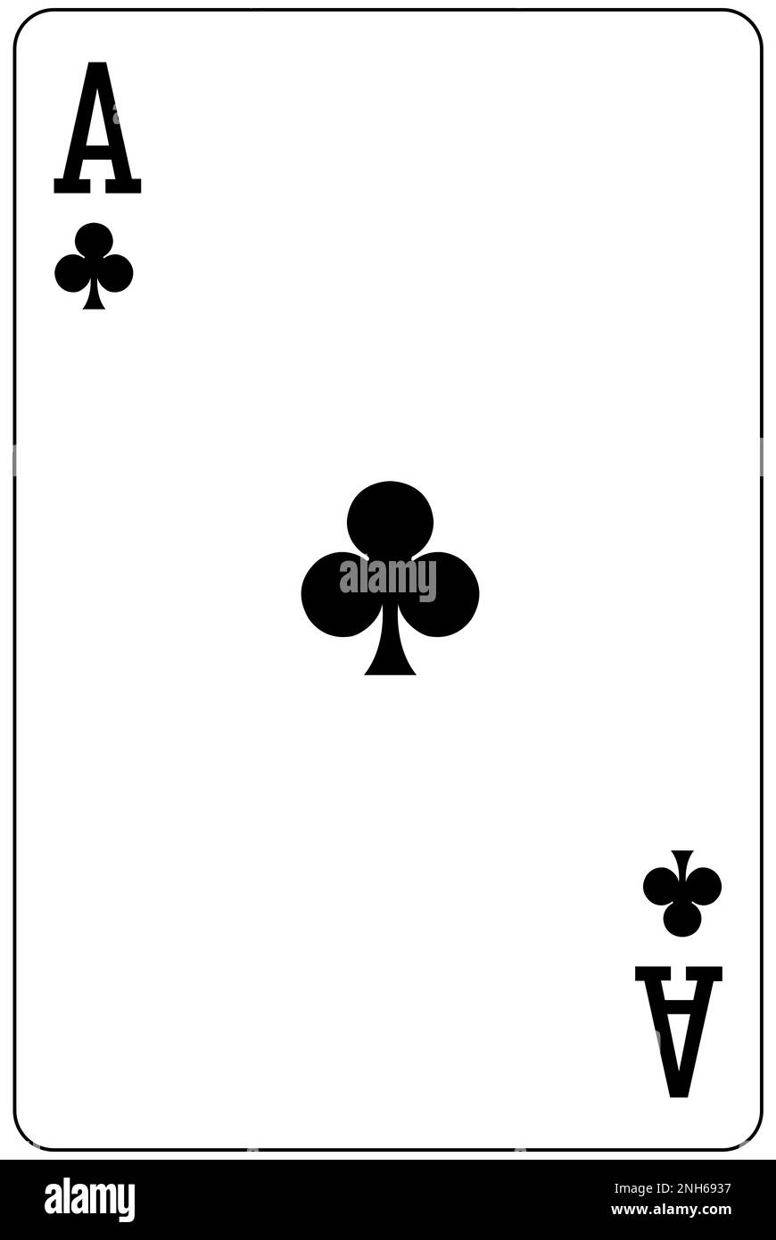 Ace clubs playing card hi-res stock photography and images - Alamy