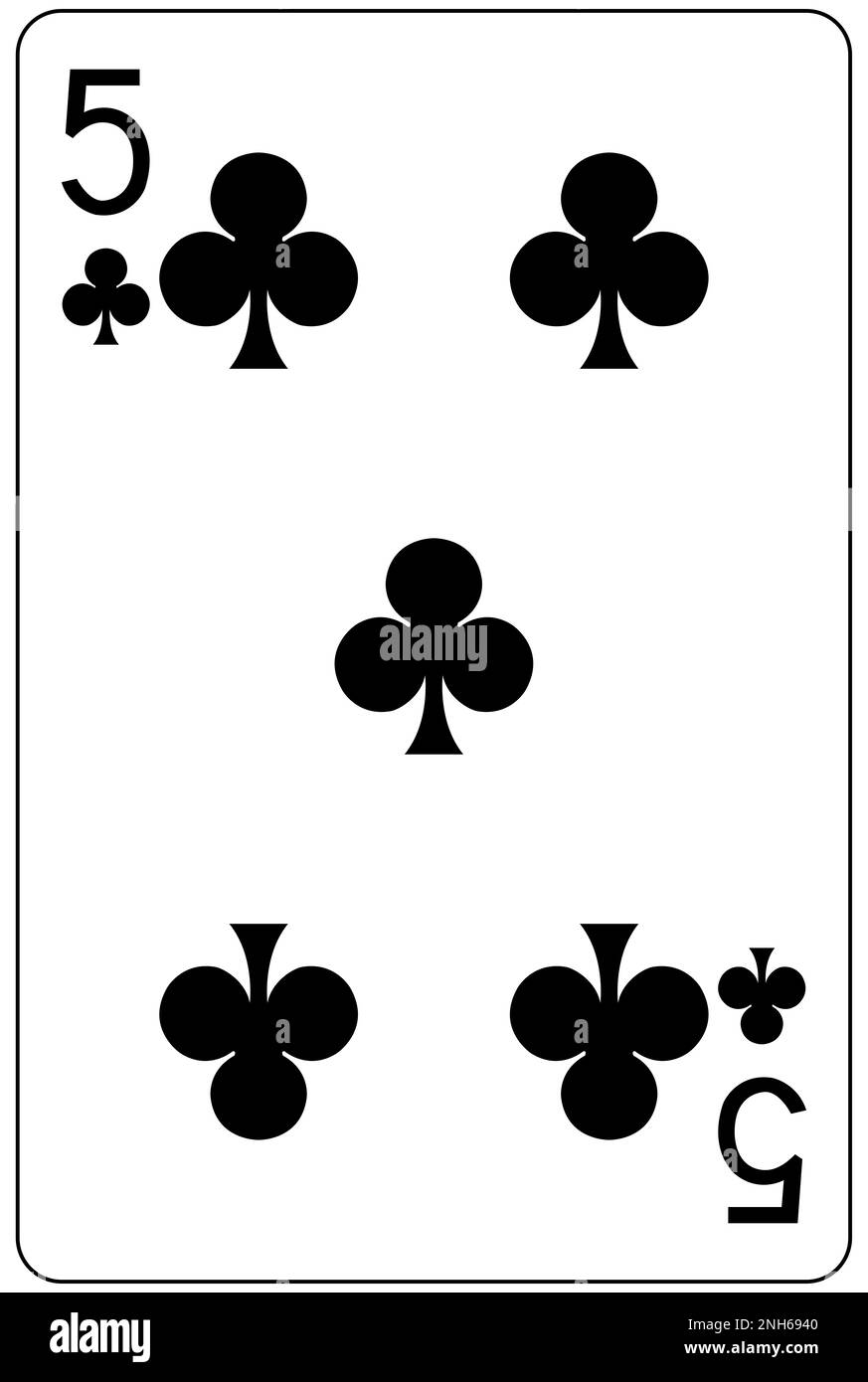 Five 5 of clubs hi-res stock photography and images - Alamy