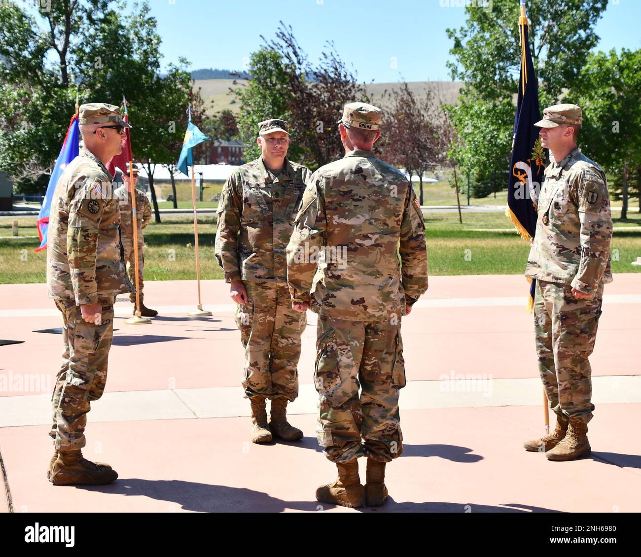 Command Sgt. Maj. Jerry Brown relinquished responsibility of the 208th ...