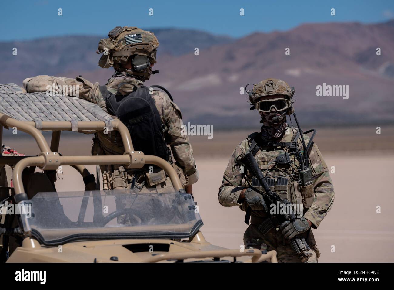 Airman 1st Class Noah Huse and Tech Sgt Colin Drew, Deployed Aircraft ...