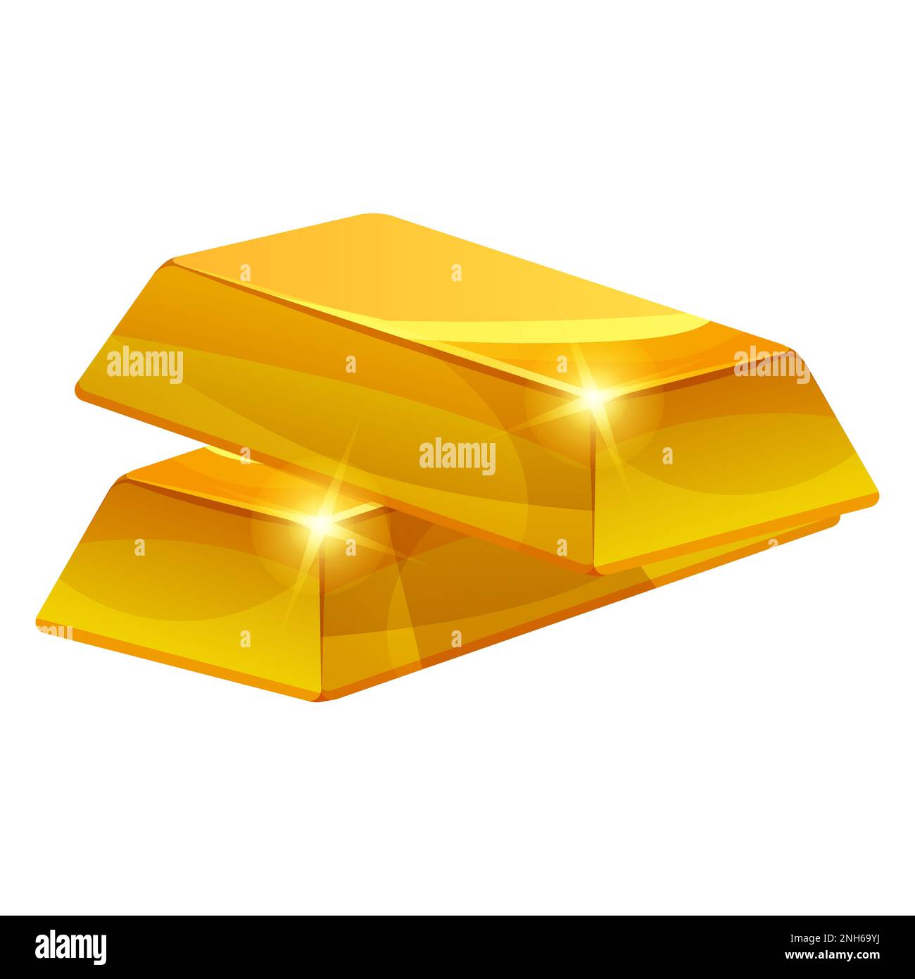 Gold bar icons, ingot. Symbol of richness currency investment, treasury ...