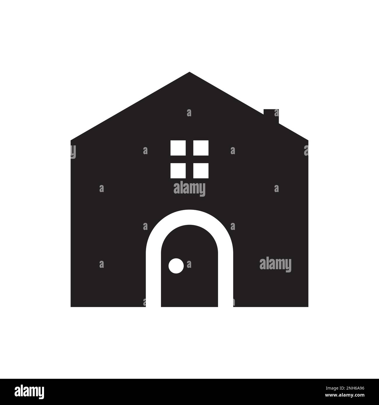 simple house icon vector illustration on white background Stock Vector ...