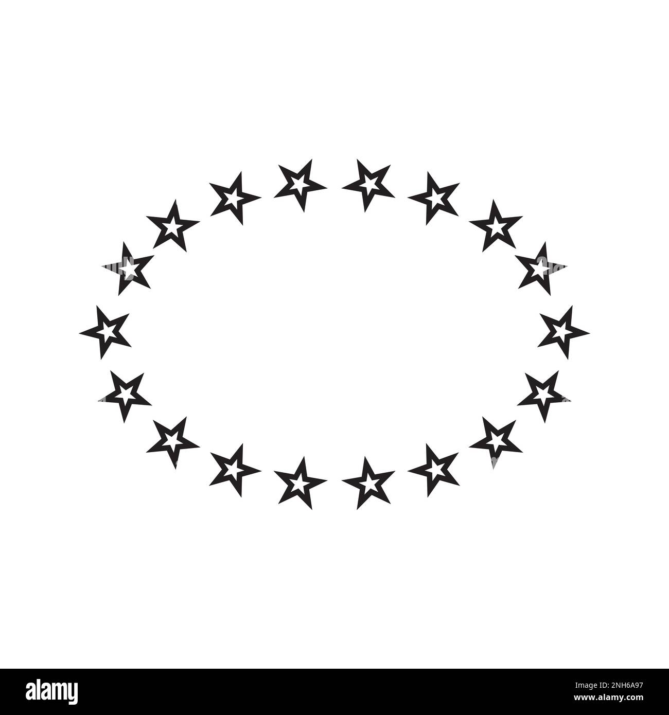 line icon starry vectorillustration on white background Stock Vector ...