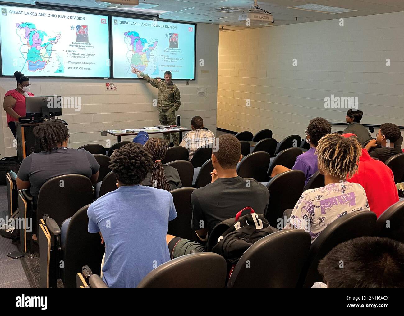 Lt. Col. Joseph Sahl, commander of the Nashville District, explained to ...