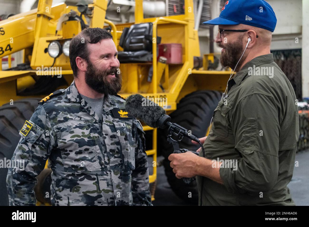 220719-N-VQ947-1047 PACIFIC OCEAN (July 19, 2022) Steve Walsh, right ...