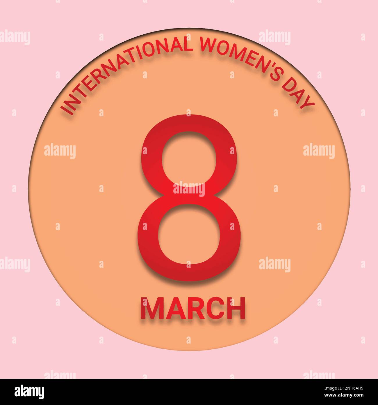 March 8. International Women's Day. Important date. Vector illustration ...