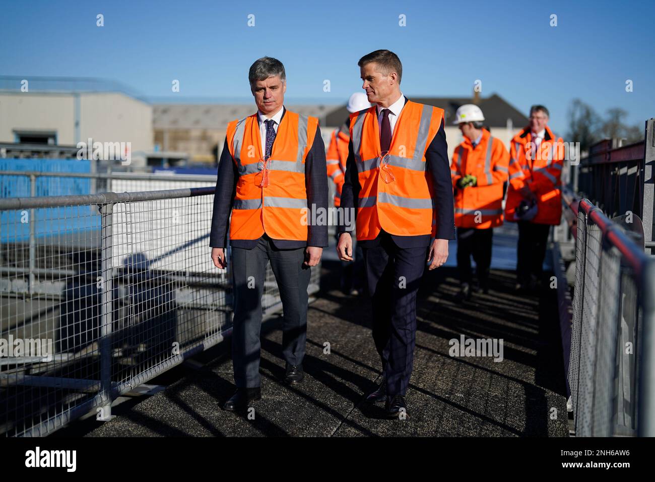 Transport Secretary Mark Harper (right) and Vadym Prystaiko, Ukraine ...