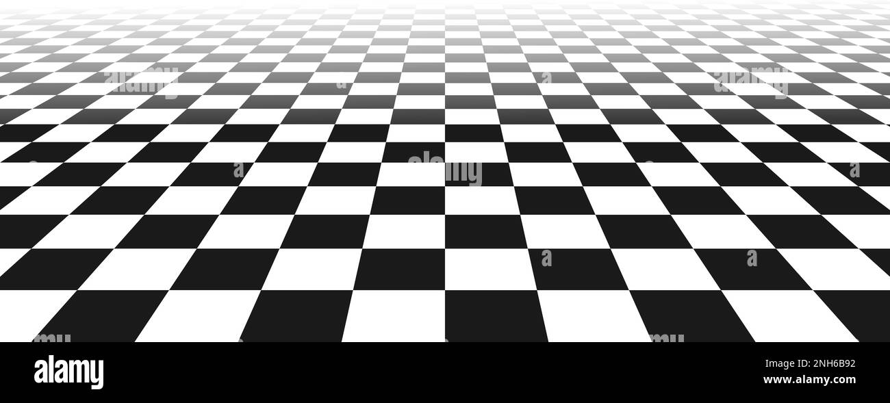 Chess perspective floor background. Black and white chessboard ...
