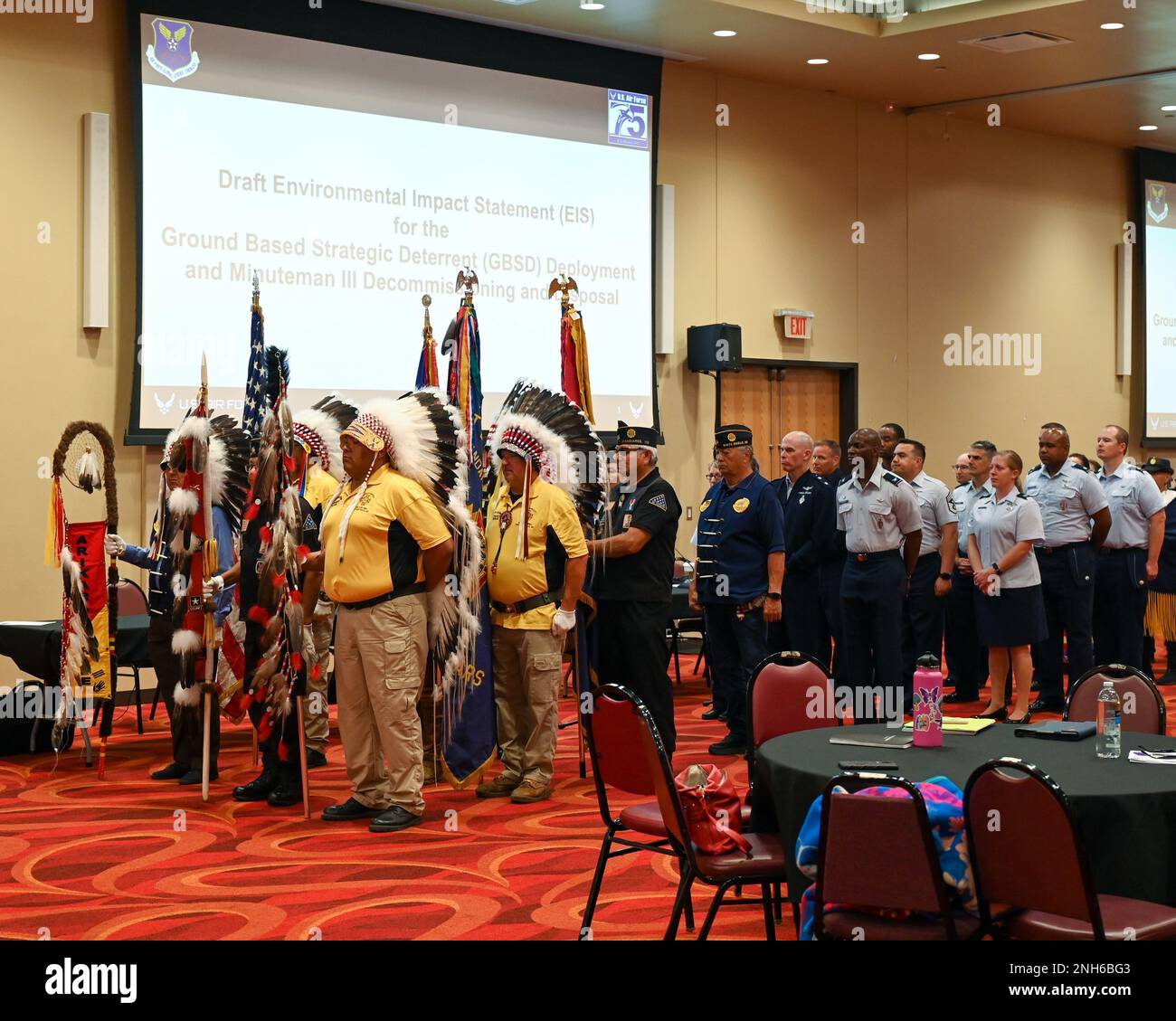 The Three Affiliated Tribes veterans post the colors at Fort Berthold ...