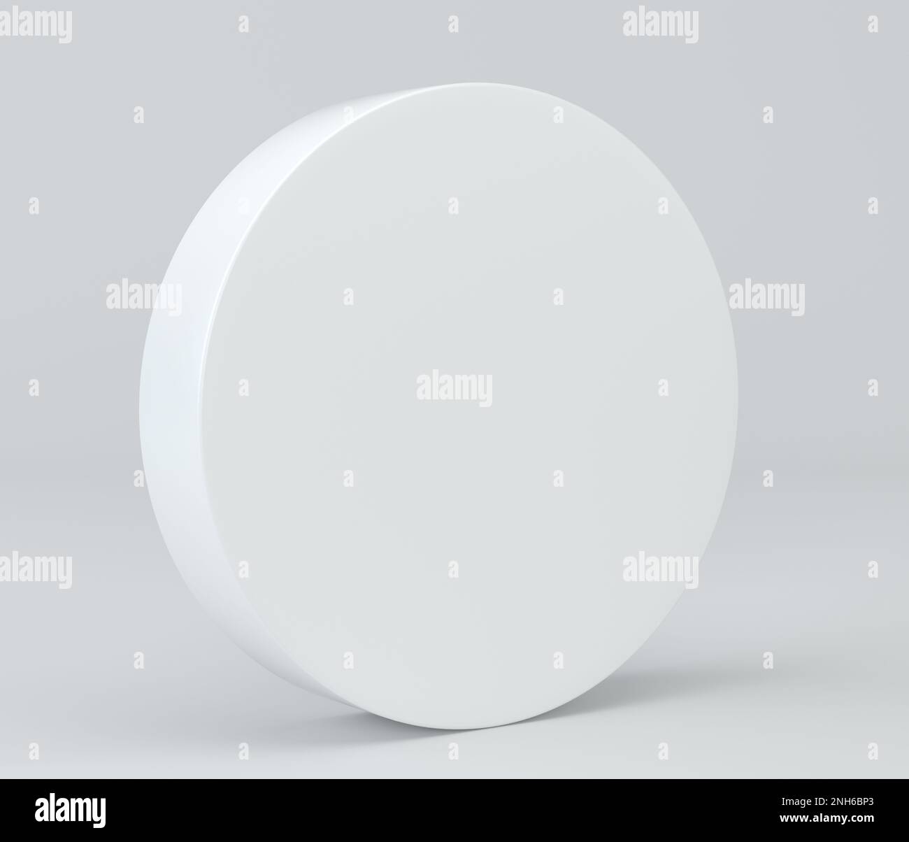 Realistic white cylinder shadow overlay. Blank cylinder geometric for ...