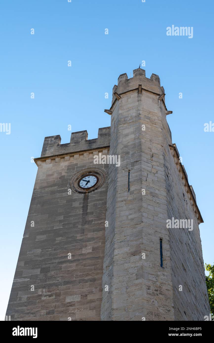 tower in medieval town of Avignon Stock Photo - Alamy
