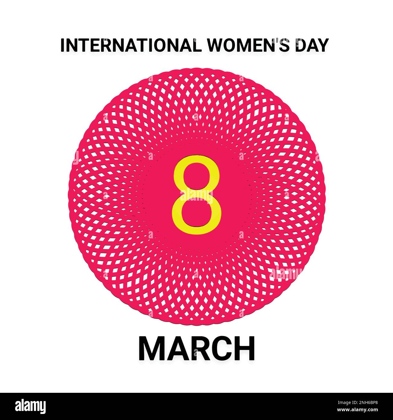 International Women's Day. 8 March. Vector illustration on a white ...