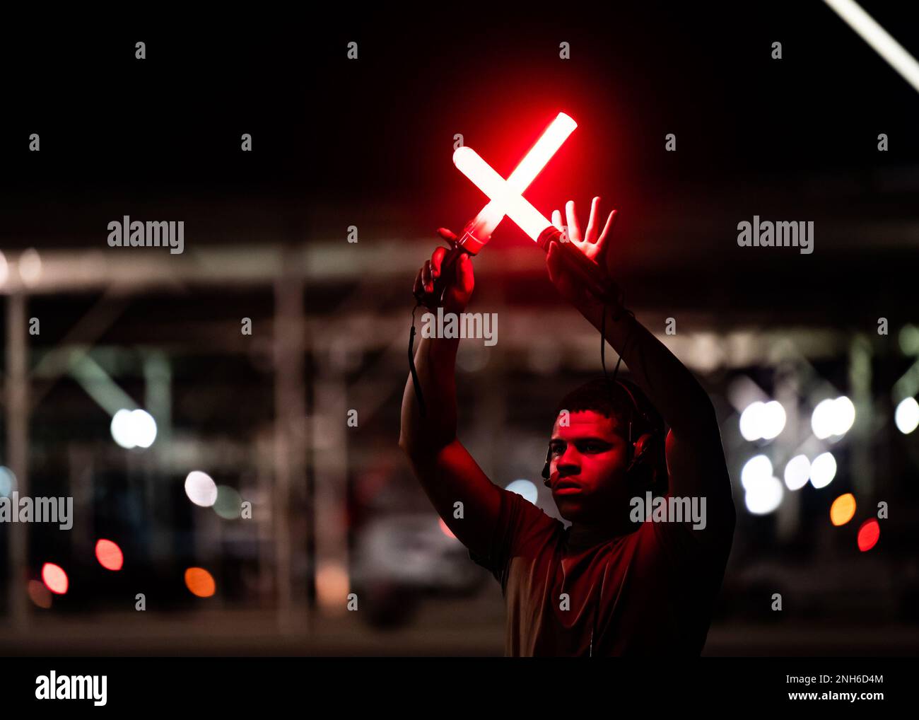 A U.S. Air Force Airman assigned to the 79th Fighter Generation ...