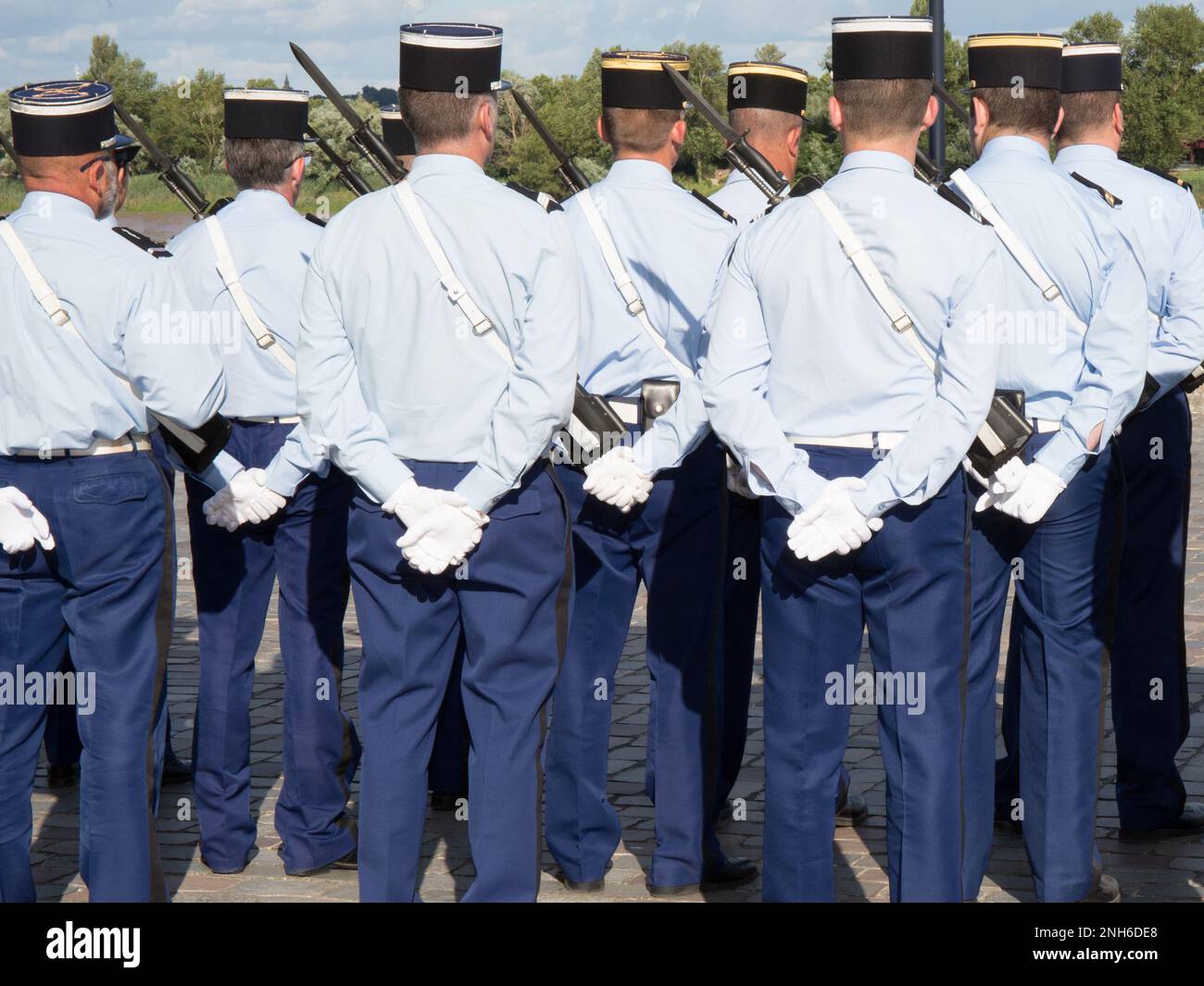 Military parade during the ceremonial of french national day Stock ...