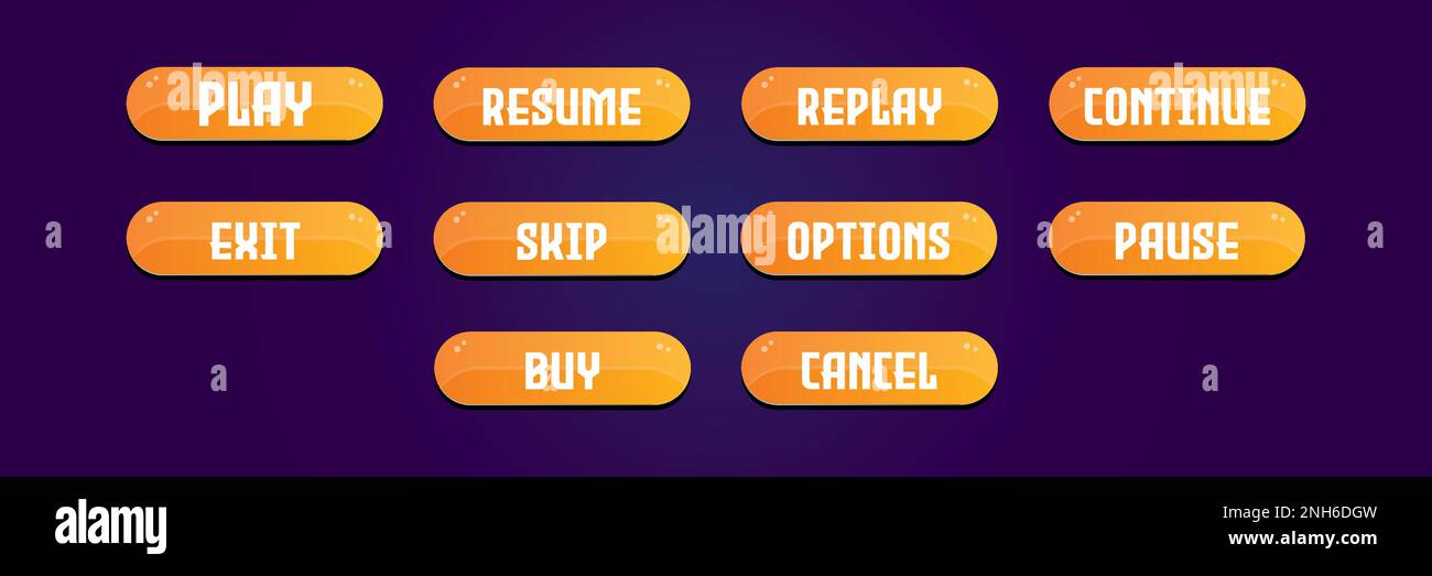 User Interface buttons set for games or apps. Game UI buttons. Mobile ... User Interface buttons set for games or apps. Game UI buttons. Mobile ...