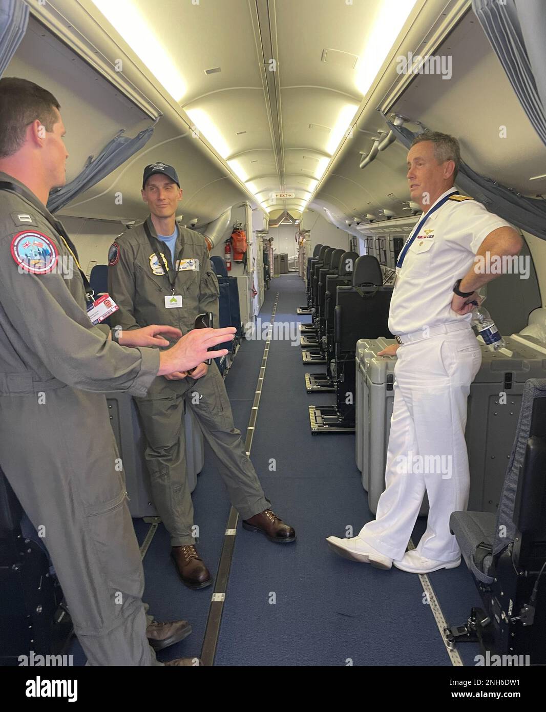 Lt. Nick Arnold and Lt. Brian Kraus host Rear Admiral Anthony Rossi ...