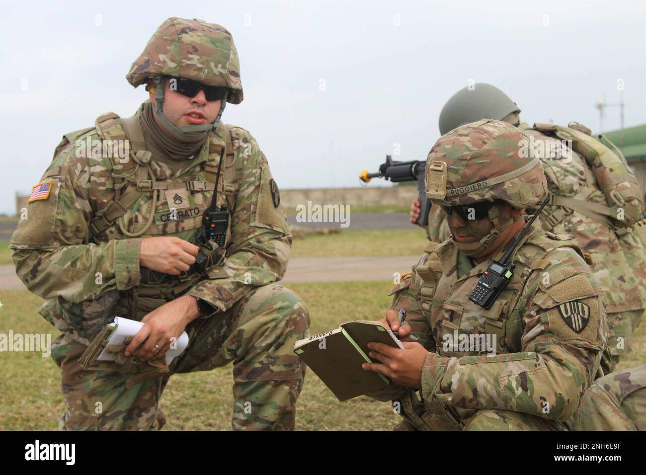 New York Army National Guard Staff Sgt. Michael Cerrato, reports to 1st ...