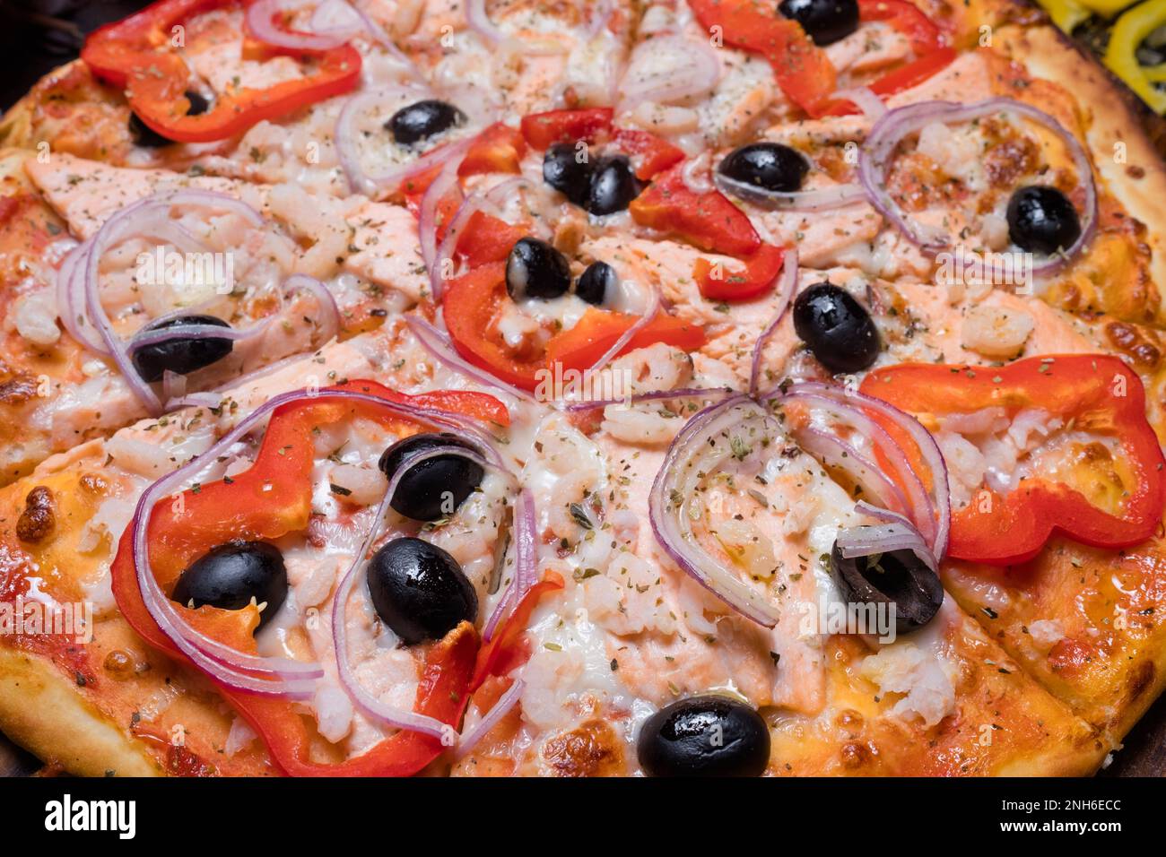 pizza background national italian food meal Stock Photo - Alamy