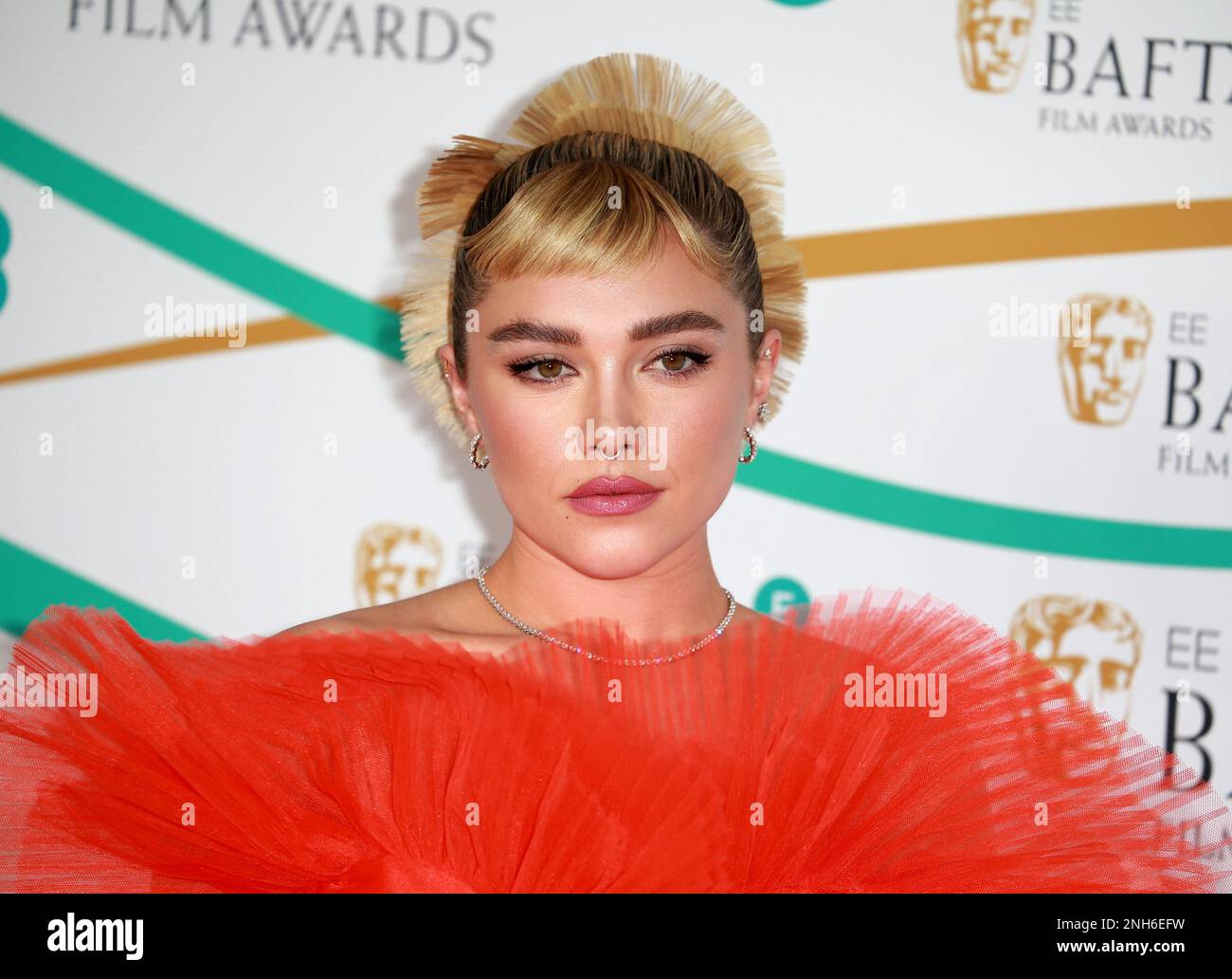 Florence Pugh attends the EE BAFTA Film Awards 2023 at The Royal ...