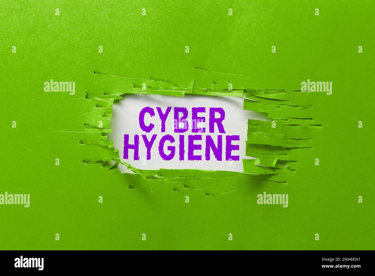 Writing Displaying Text Cyber Hygiene Word Written On Steps That