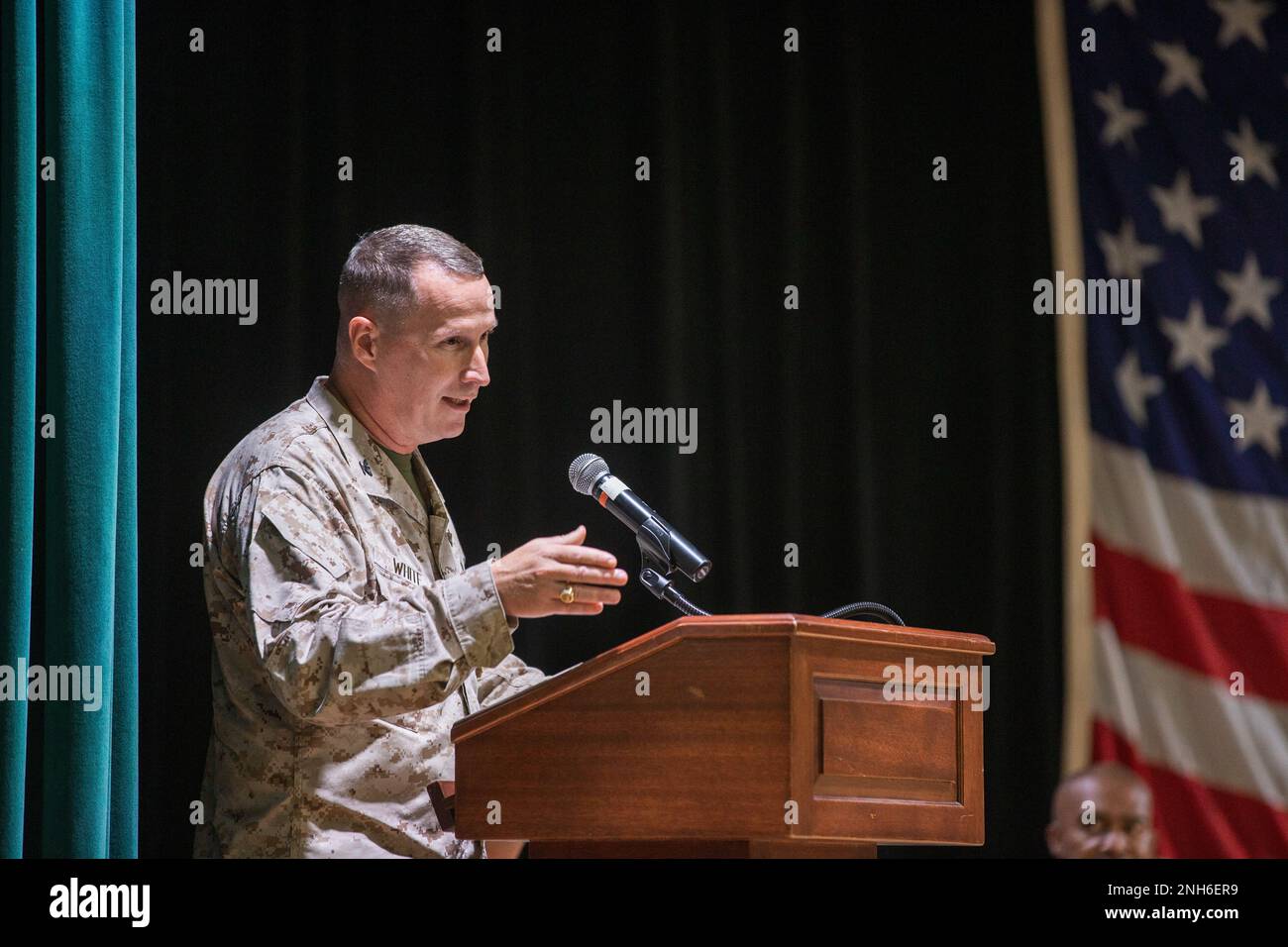 U.S. Marine Col. Robert S. White, chief of staff of Naval Amphibious ...