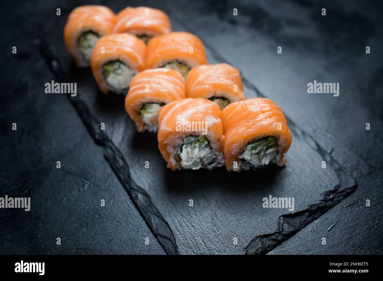 philadelphia sushi eastern food restaurant meal Stock Photo - Alamy
