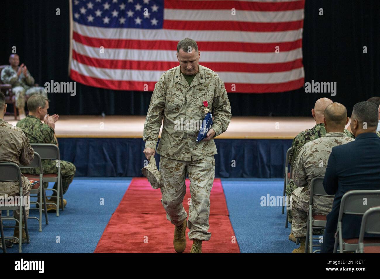 U.S. Marine Col. Robert S. White, chief of staff of Naval Amphibious ...