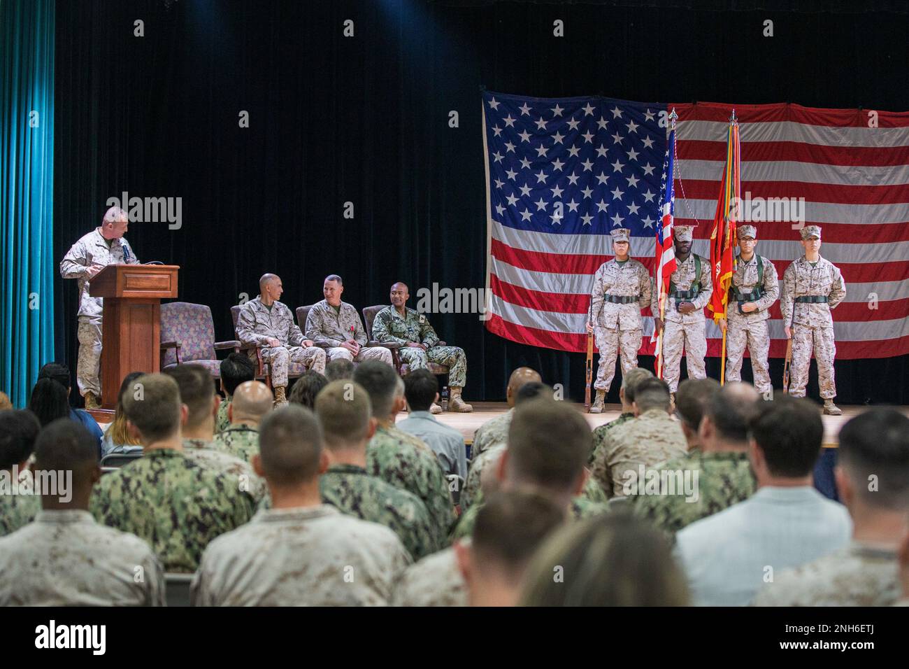 U.S. Marine Brig. Gen. Matthew S. Reid, commanding general of Naval ...