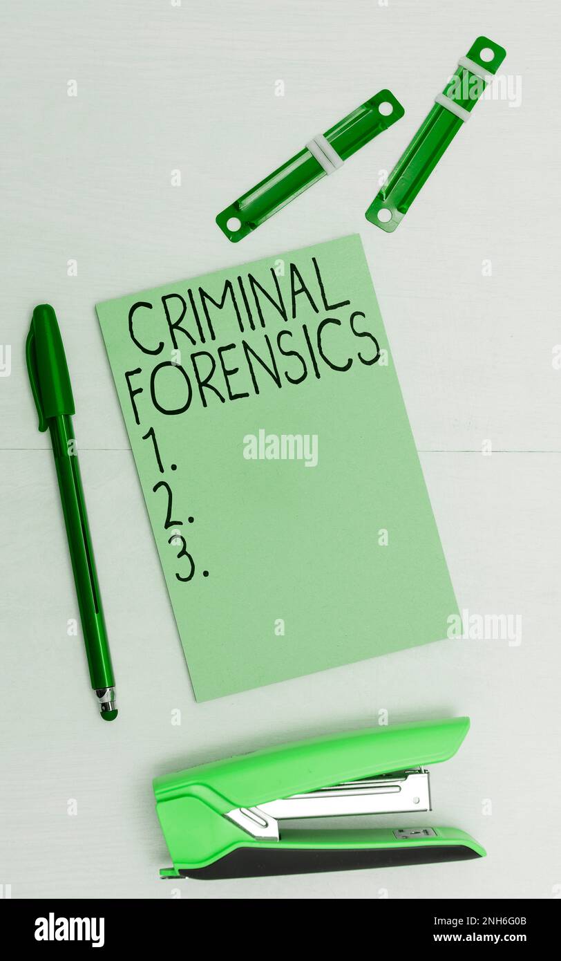 Conceptual display Criminal Forensics. Business showcase Federal ...