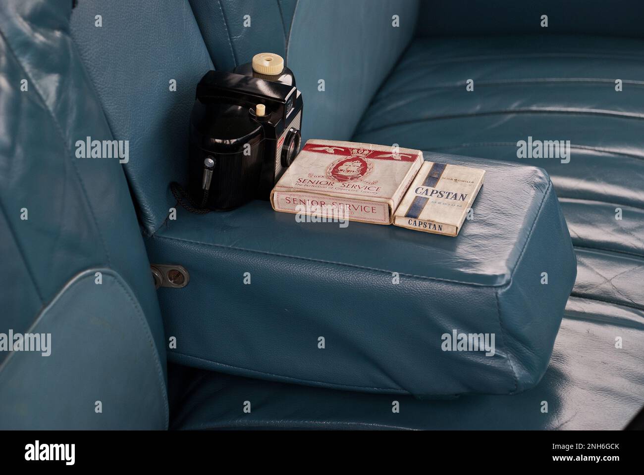 Classic car at the Wensleydale Show decked out inside with effects from ...
