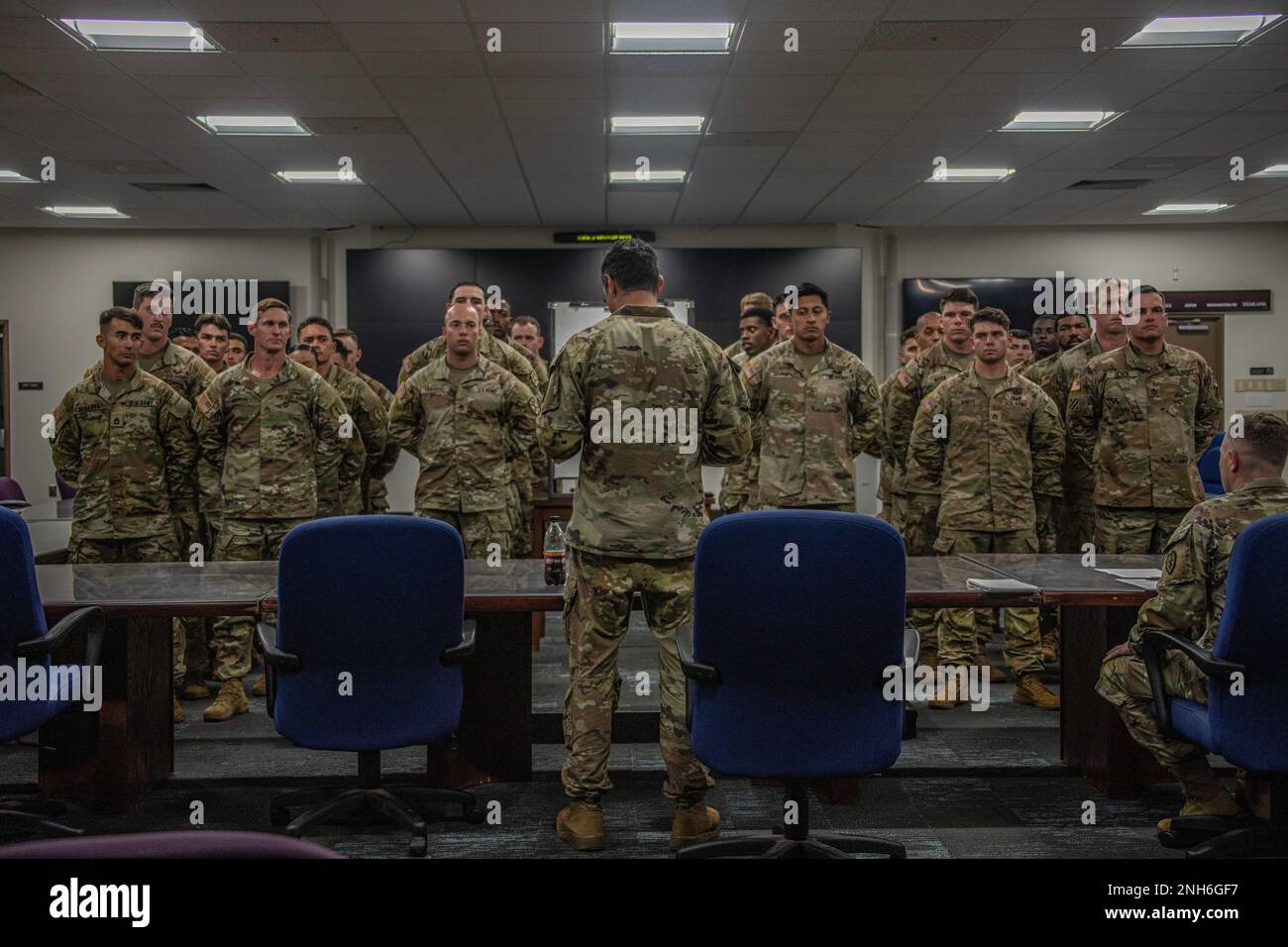 Squads get briefed on their task July 20 at Schofield Barracks, Hawaii ...
