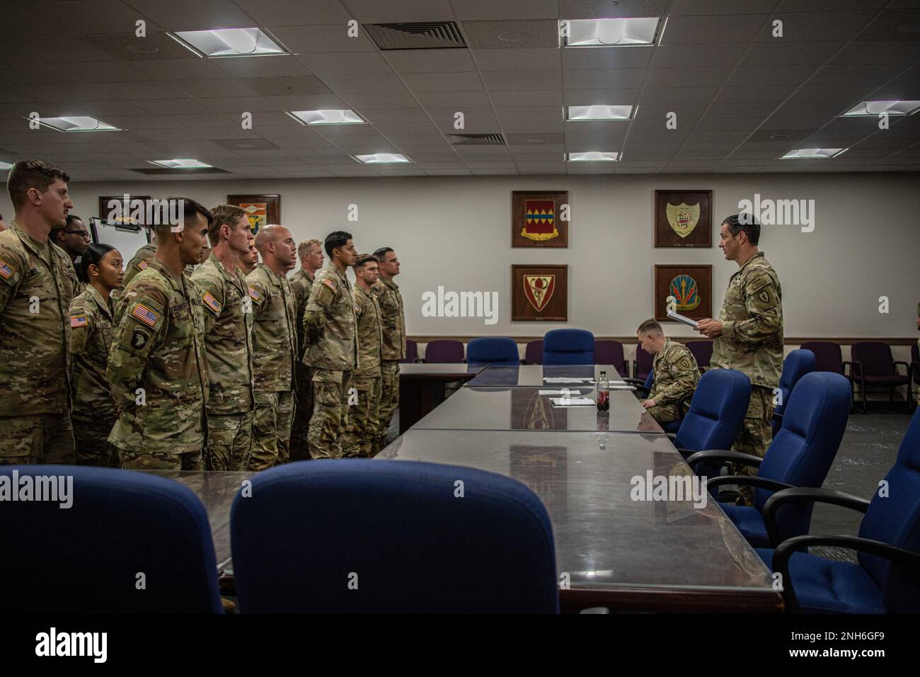 Squads get briefed on their task July 20 at Schofield Barracks, Hawaii ...