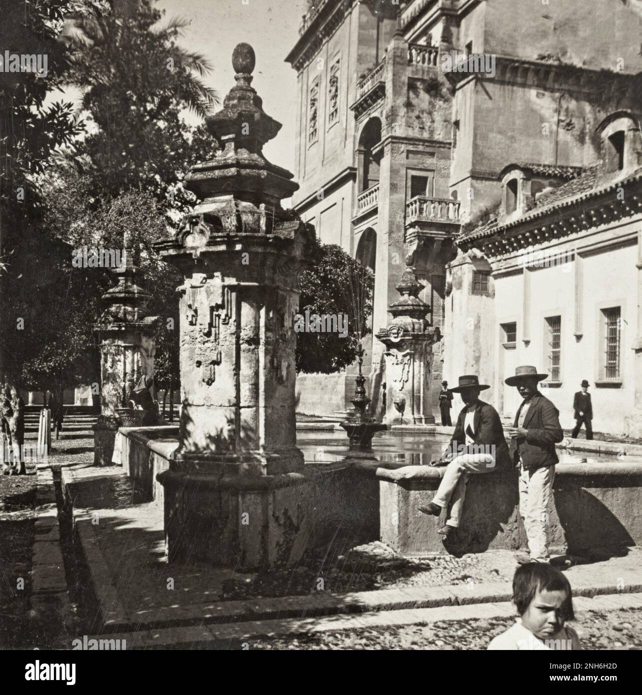 Architecture of Old Spain. Old Moorish fountain, Cordoba, Spain. 1902 ...