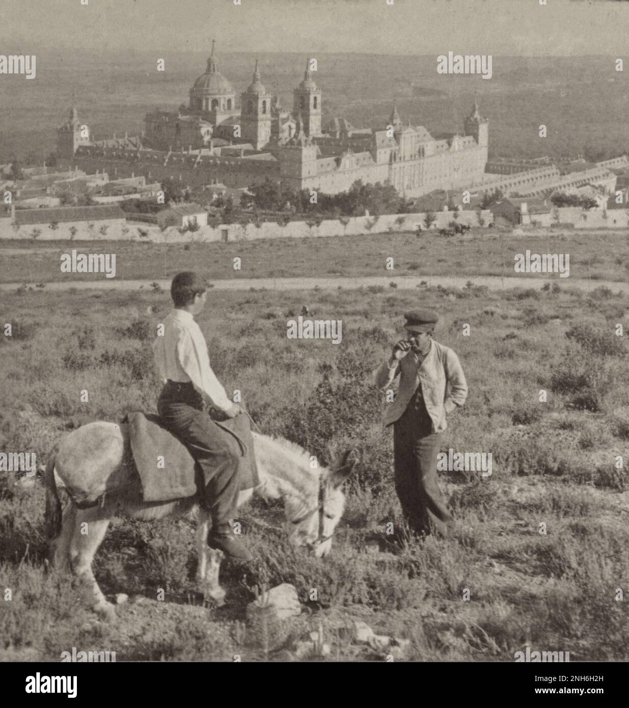 Architecture of Old Spain. Gloomy splendor of the gigantic Royal ...