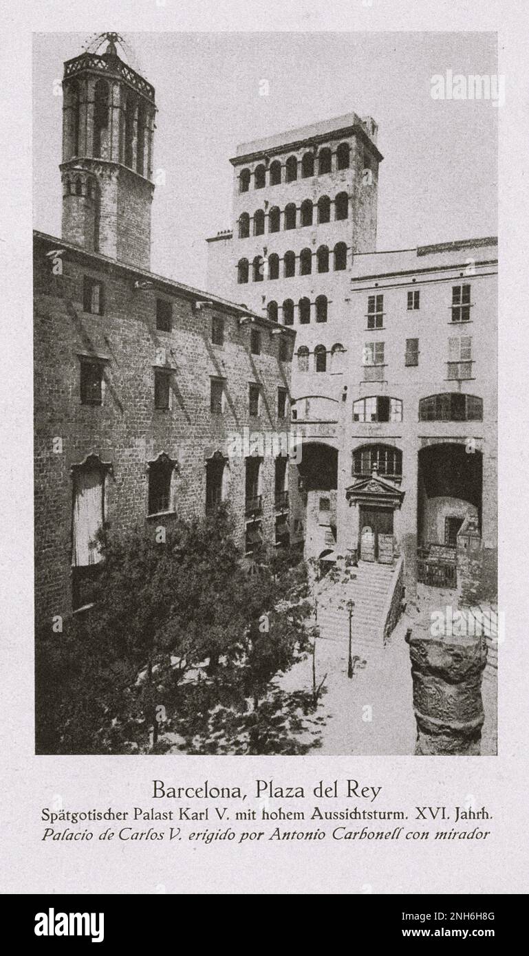 Vintage photo of plaza del rey hi-res stock photography and images - Alamy