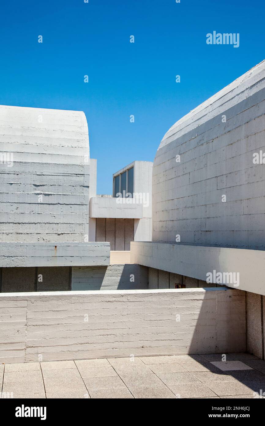 Joan Miró Foundation building on the Montjuic hill in Barcelona, Spain ...