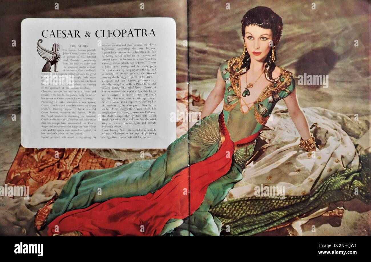 VIVIEN LEIGH in CAESAR AND CLEOPATRA 1945 director GABRIEL PASCAL play ...