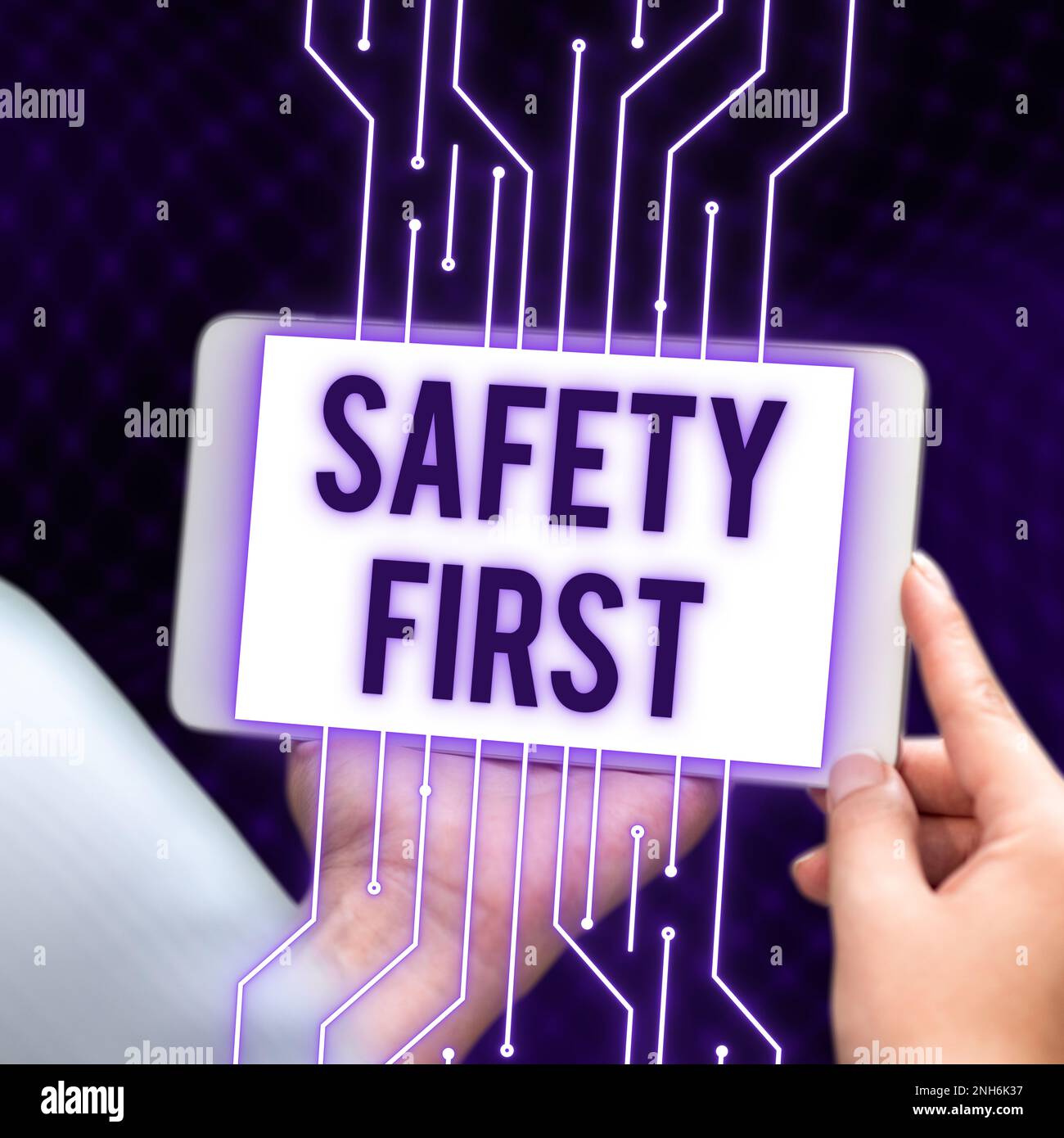 Conceptual caption Safety First. Word Written on Avoid any unnecessary ...