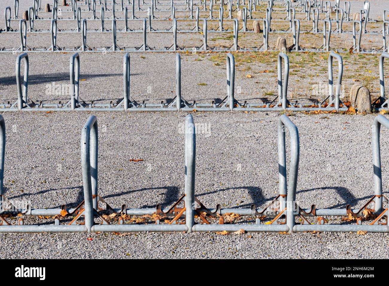 Secure cycle bicycle parking park racks hi-res stock photography and ...
