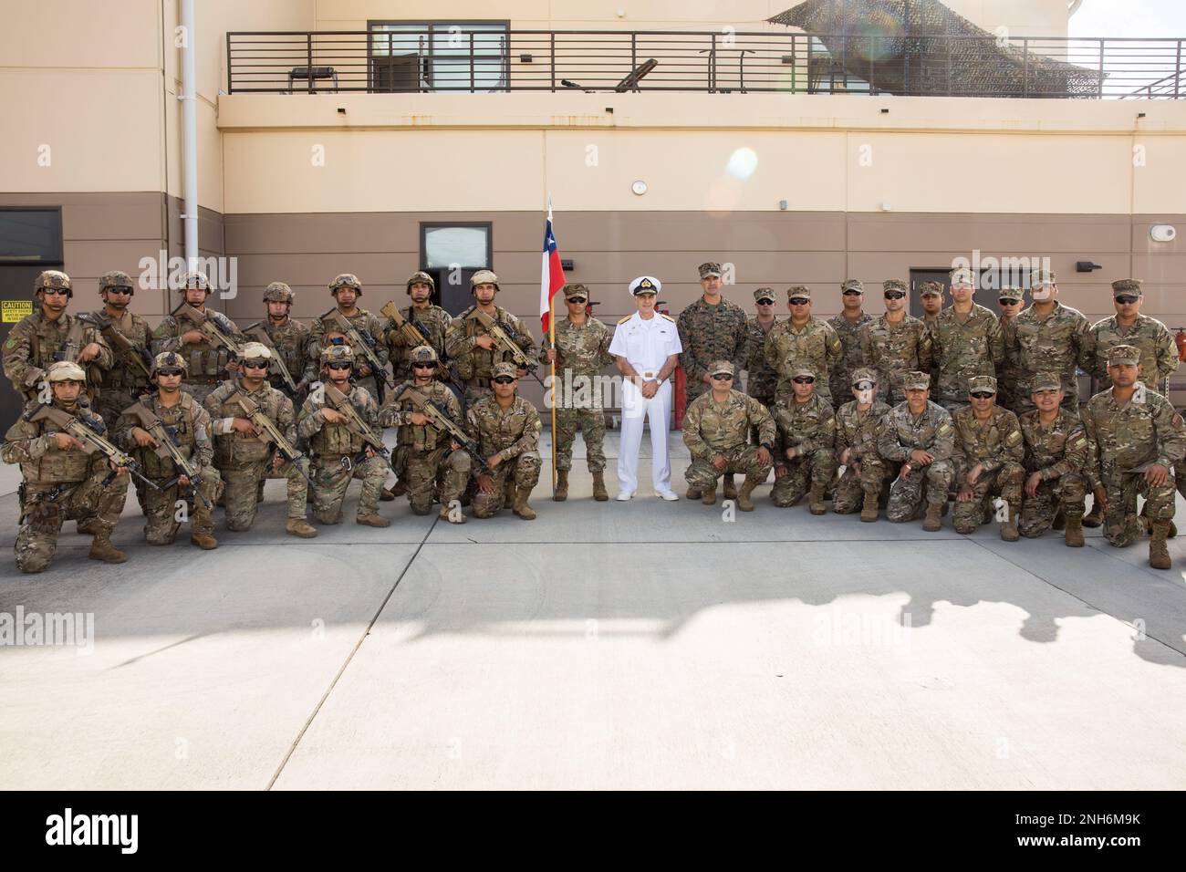 Commander-in-Chief of the Chilean Navy Adm. Juan Andres de la Maza and ...